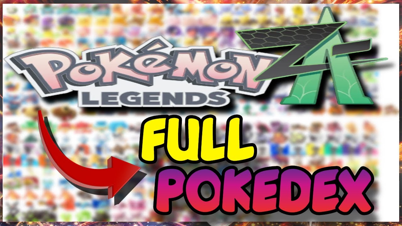 Full Pokedex for Pokémon Legends ZA - YouTube
