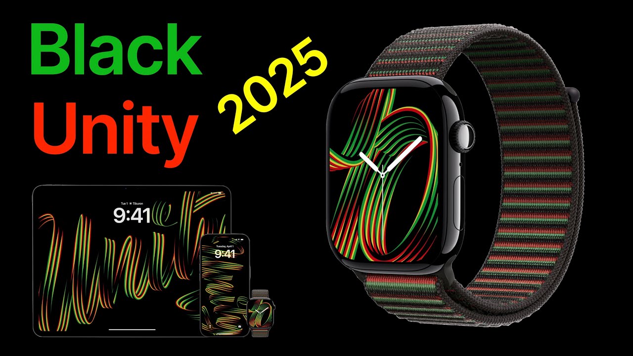 Black Unity 2025 - Új Apple Watch sportszíj, számlap, háttérképek - YouTube