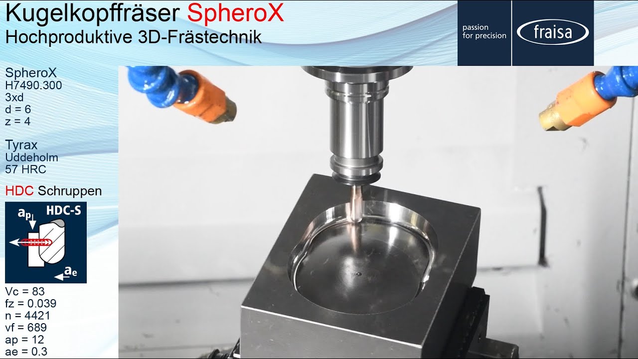 Hochprodutive 3D-Frästechnik - SpheroX in Tyrax - YouTube