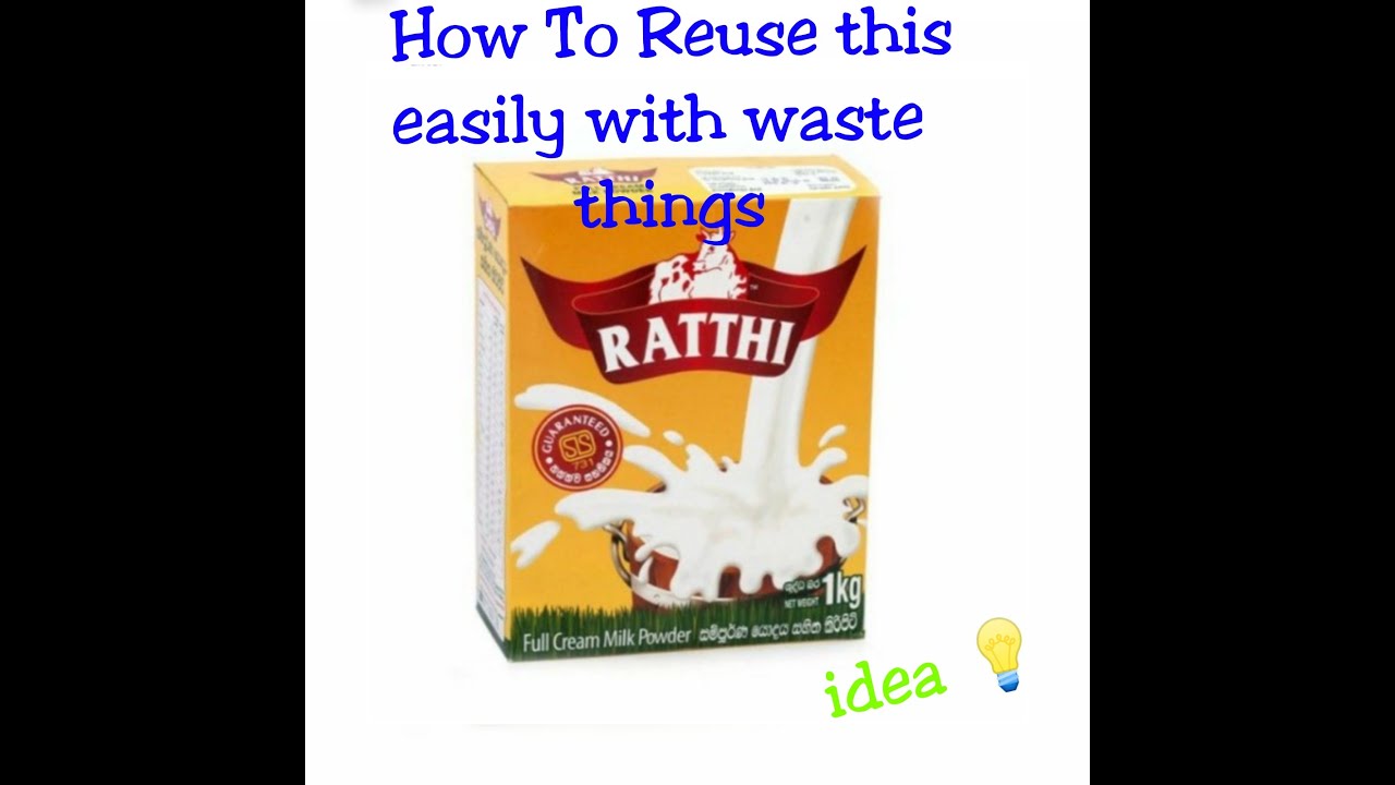 How reuse waste milk powder box | easy reuseble ideas | Handy crafts ...