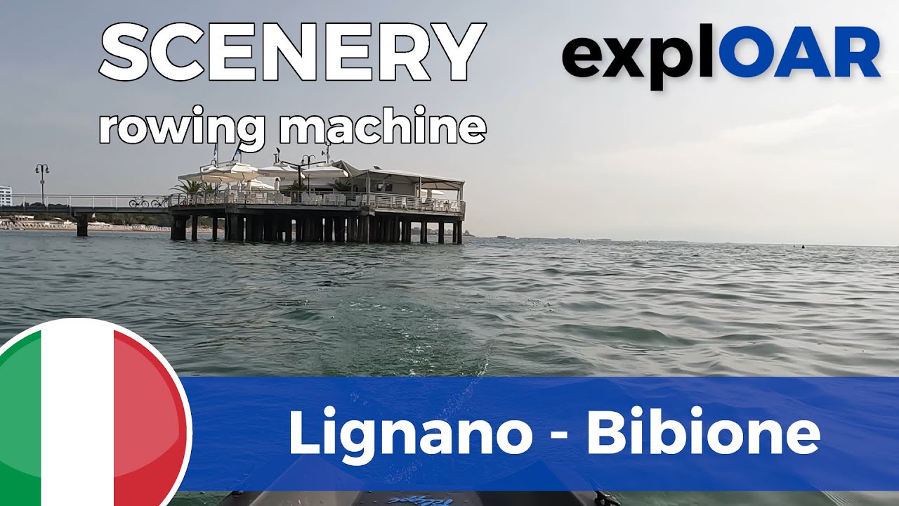 4K - scenery for rowing machine - Italy - Adriatic Sea - (part 1 of 2 ...