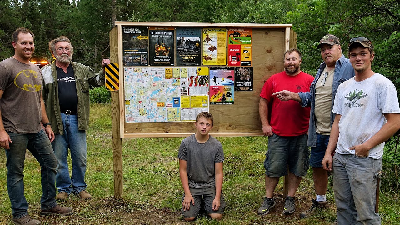 Installing Trail Map Kiosks Around Conover Wisconsin | Landover ATV/UTV ...