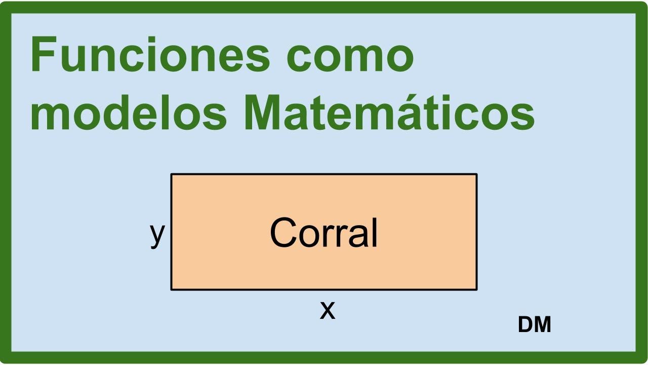 Funciones como modelos matemáticos - Ejercicio 1, el corral - YouTube