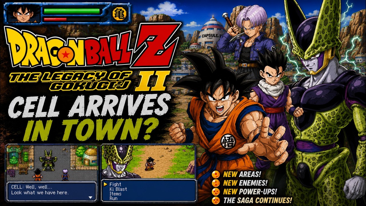 Dragon Ball Z: The Legacy of Goku II - Cell Arrives In Town? - YouTube