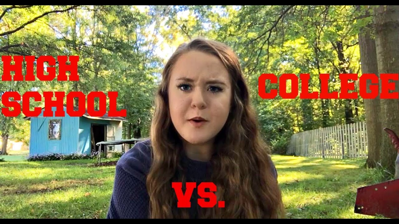 DIFFERENCES BETWEEN HIGH SCHOOL AND COLLEGE - YouTube