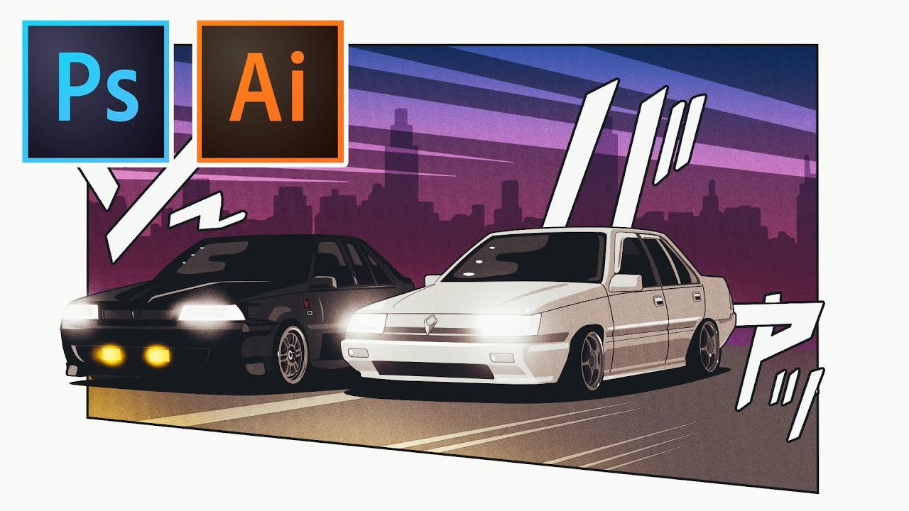 Creating Initial-D style comic (Proton Saga street racing Kanjo!) with ...