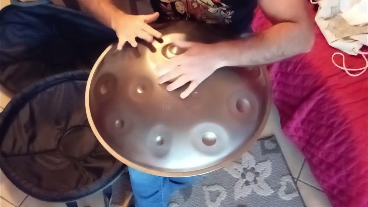 Paradiddle groove fills with Meraki F low Pygmy handpan - YouTube