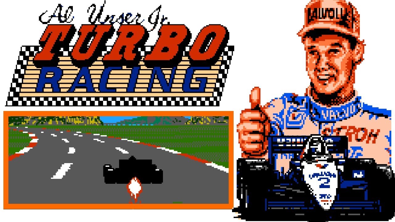 Al Unser Jr.'s Turbo Racing (NES) video game | full game completion ...
