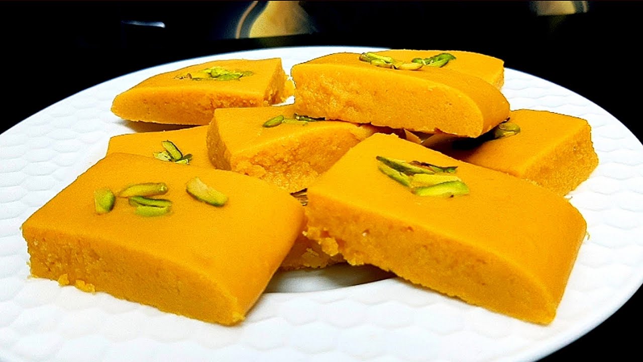 no oil no ghee soft gram flour sweet recipe| diwali sweets recipes ...