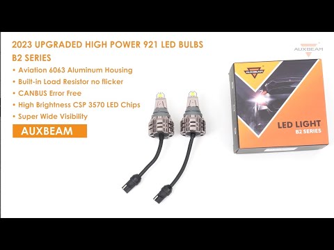 Auxbeam® T15 White CANBUS LED Back-up Reverse Lights Error Free No Flicker