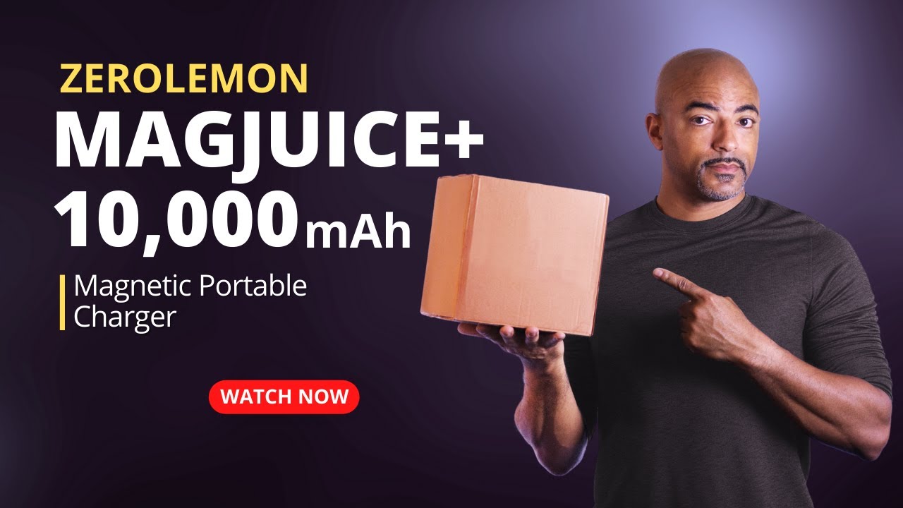 ZeroLemon MagJuice+ 10,000mAh Magnetic Portable Charger - YouTube
