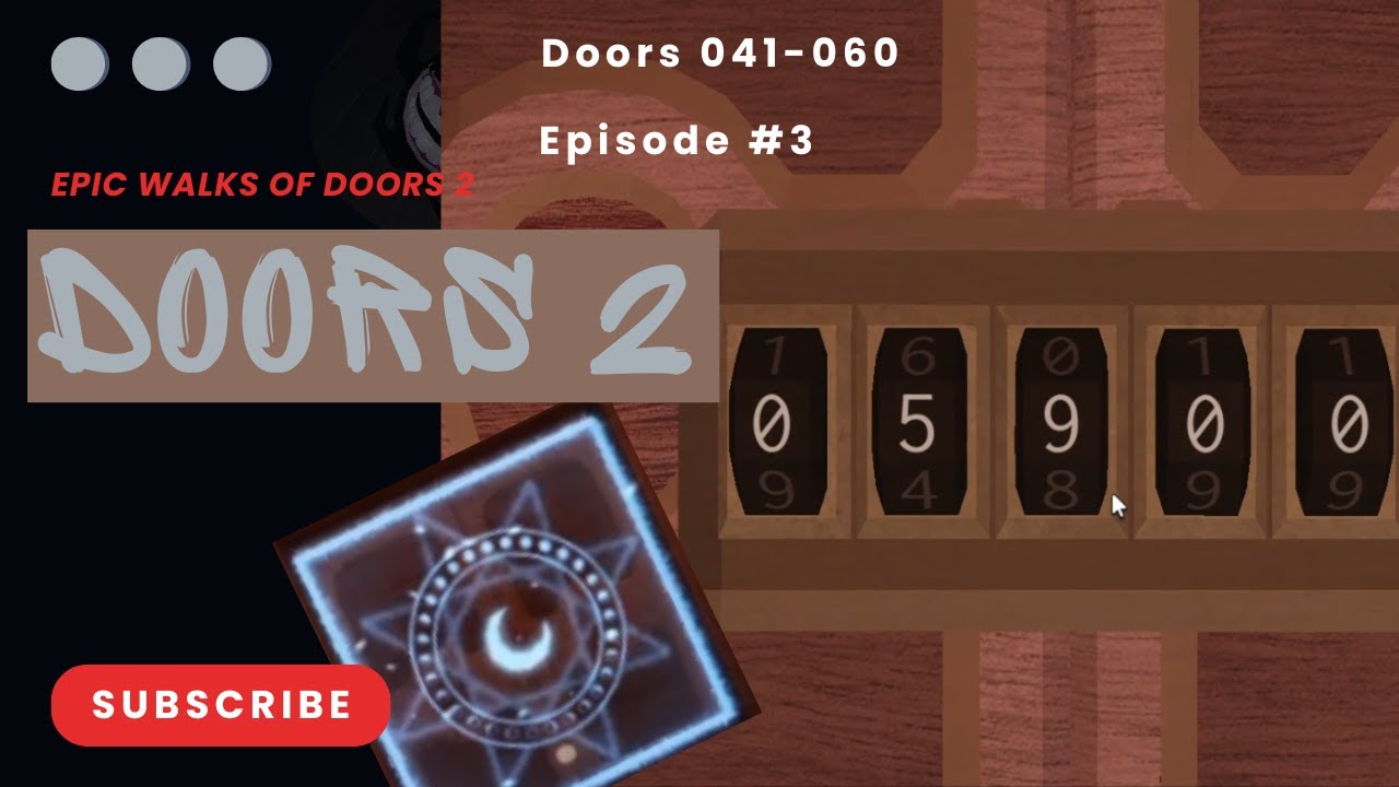 DOORS FlOOR 2: Epic Walks (doors 41 to 60). Figure escape! - YouTube