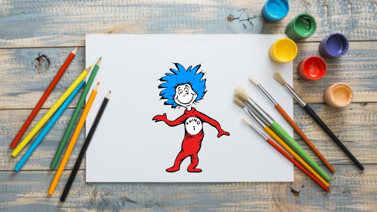 How to Draw Thing 1 | Dr. Seuss - YouTube