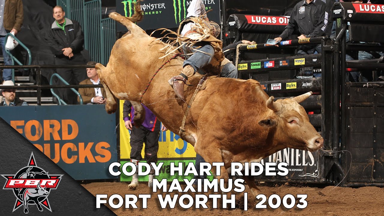 Cody Hart Rides The Mighty Maximus in Fort Worth | 2003 - YouTube
