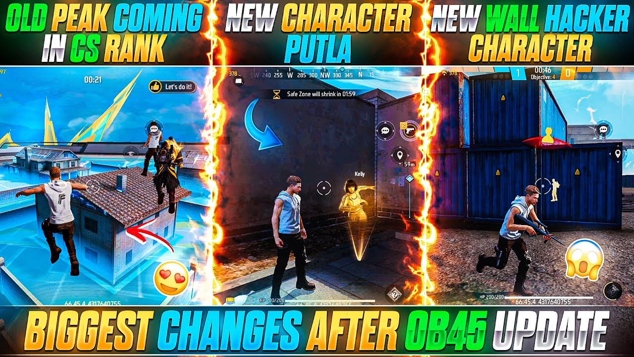 OB45 UPDATE FREE FIRE l FREE FIRE NEW UPDATE l FREE FIRE OB45 UPDATE ...