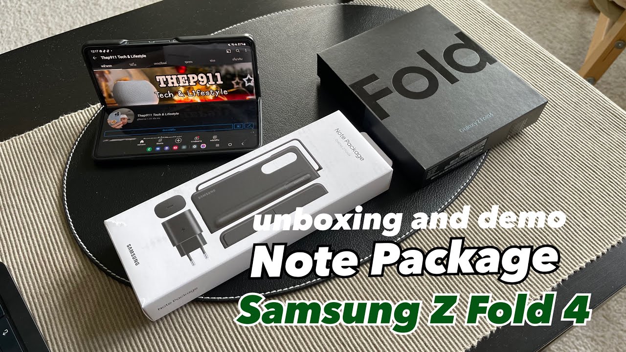 Samsung Unboxing and Demos: The Z Fold 4 Case with S Pen - YouTube