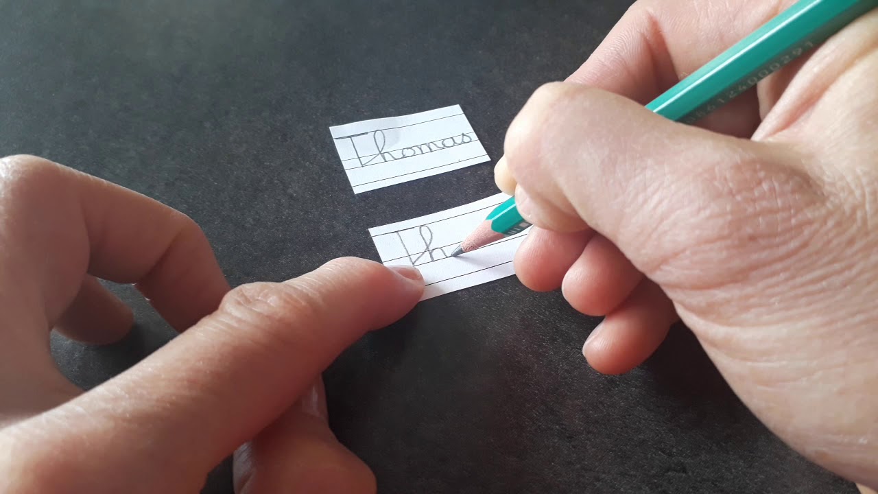 Thomas cursive - YouTube