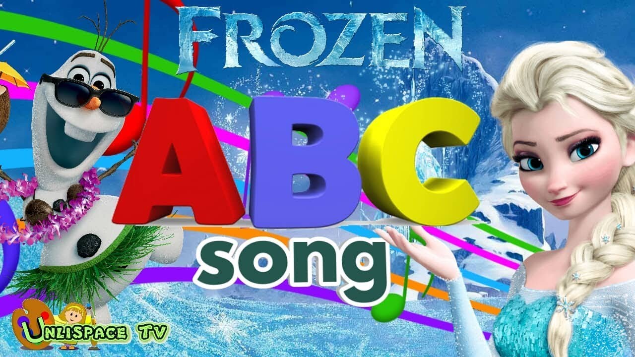 Frozen: LEARNING ABC SONG FOR KIDS | Nursery Rhimes Alphabet - YouTube