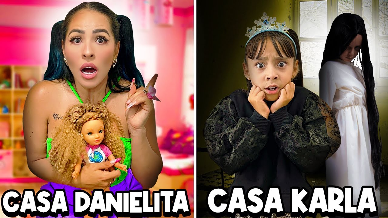 CAMBIO DE CASA CON DANIELA POR UNA NOCHE 😨🏠| Karla Bustillos - YouTube