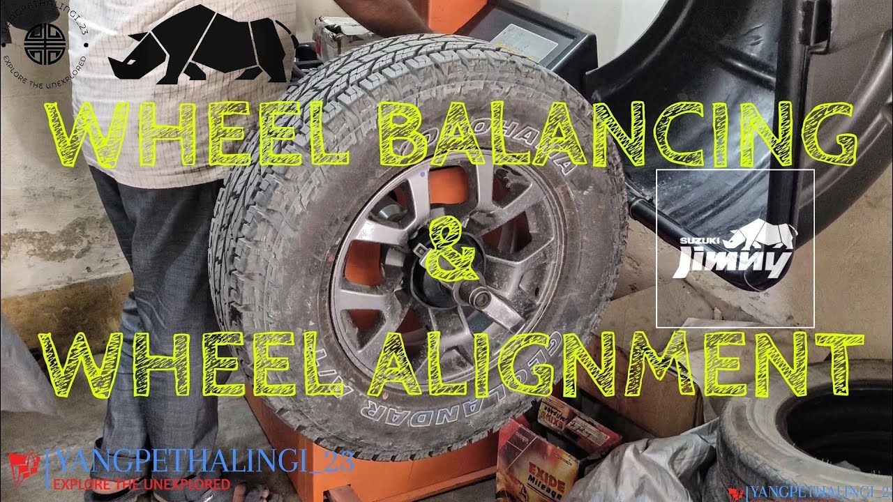 WHEEL BALANCING & WHEEL ALIGNMENT-MARUTI SUZUKI JIMNY / HOW TO DO GOOD ...