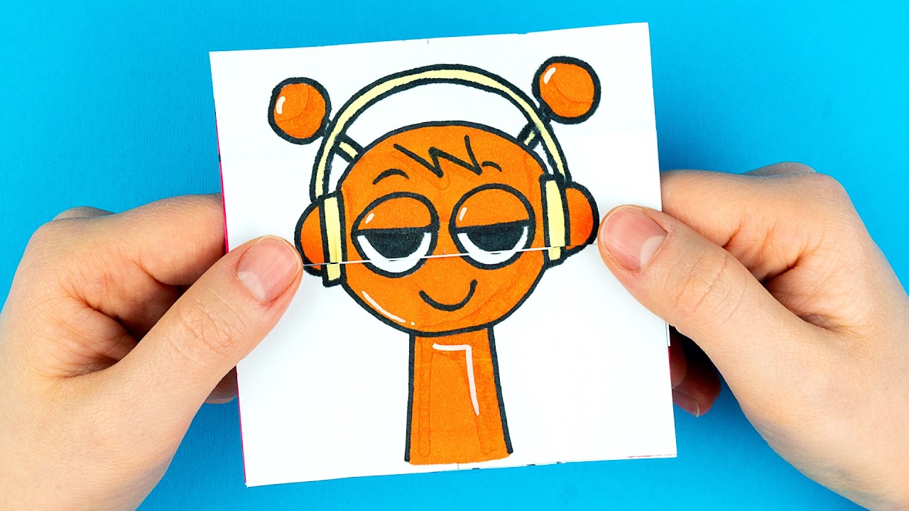 DRAWING Oren x Sky x OWAKCX x Raddy INCREDIBOX SPRUNKI FOR FANS PAPER ...