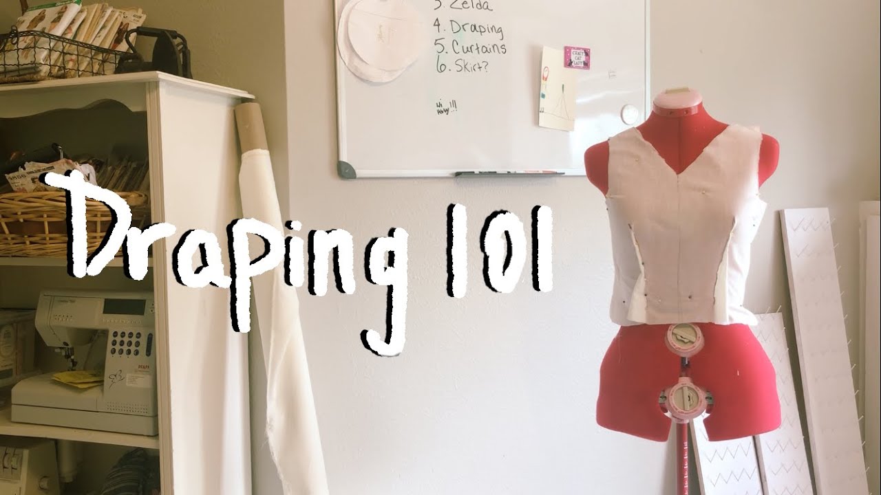 How to Drape on a Dress Form- Tutorial - YouTube