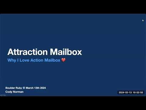 Attraction Mailbox - Why I Love Action Mailbox - YouTube