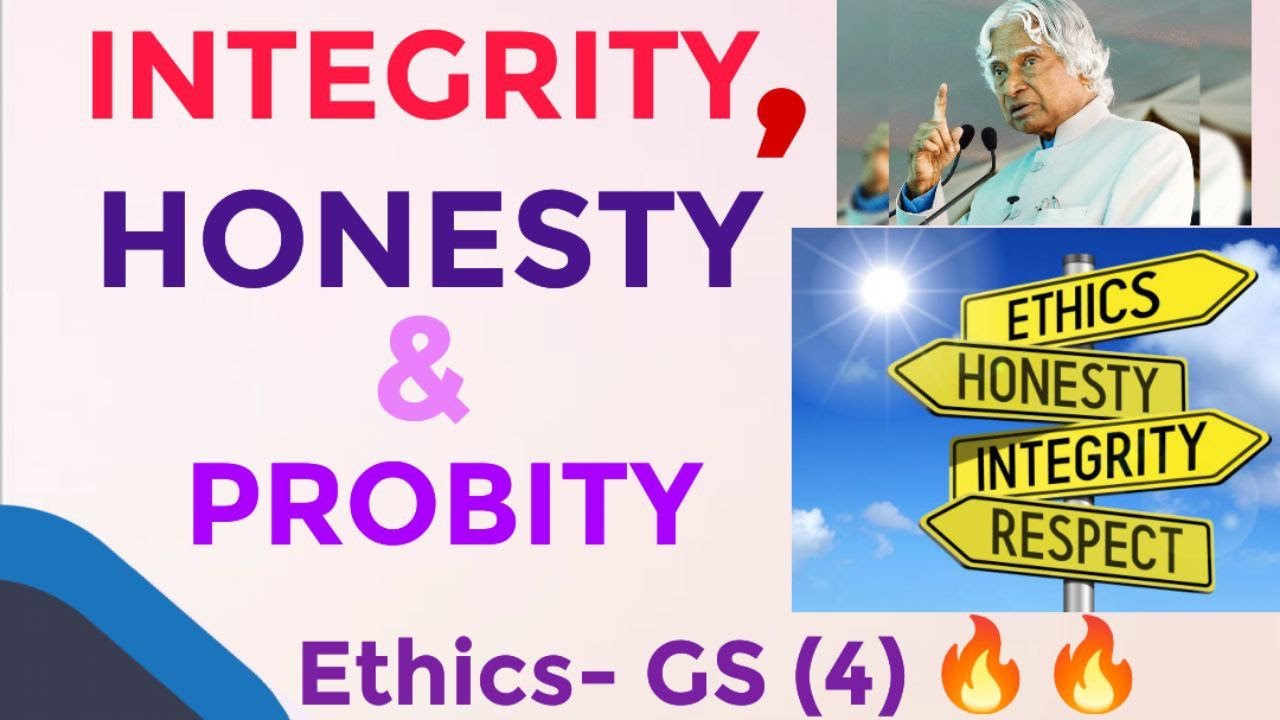 INTEGRITY , HONESTY AND PROBITY // ETHICS FREE CLASS //[ CLASS-3 ...