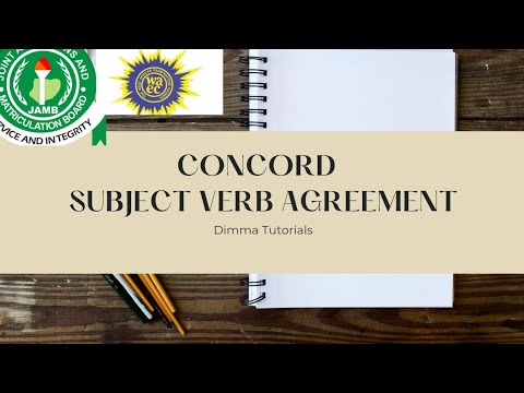 Concord in English Grammar. Subject Verb Agreement.English Learning ...