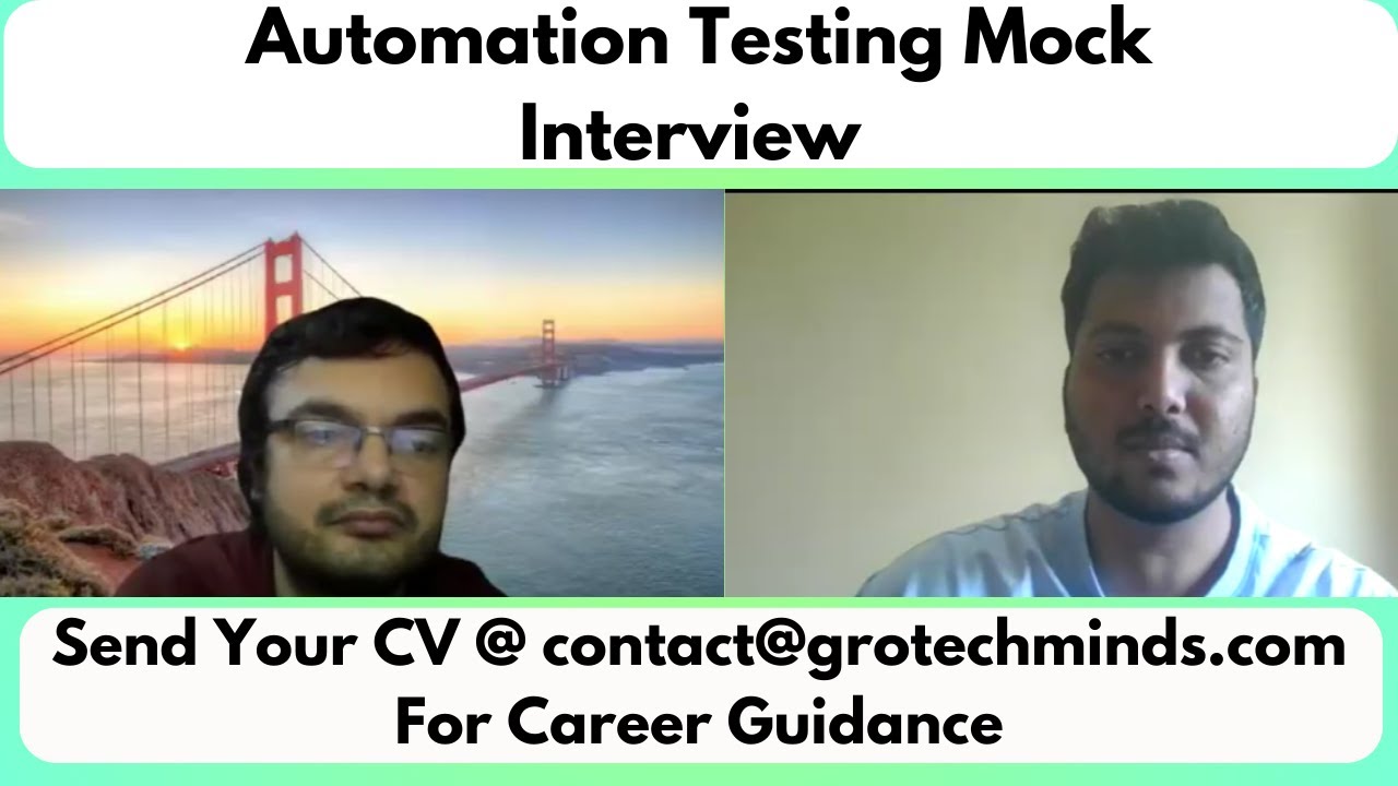 Automation Tester Mock Interview | Crack Your Next Job Interview! # ...
