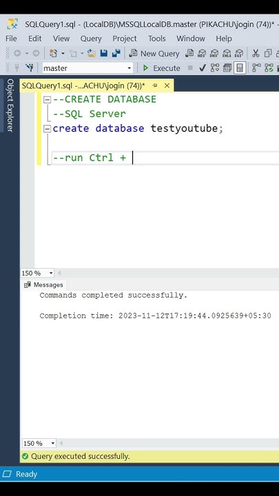How to Create SQL Database #create #sql #database #sqlserver - YouTube
