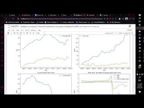 Documentary: Financial Ratio Analysis Using Jupyter Notebook | Pandas, NumPy, and Matplotlib ...