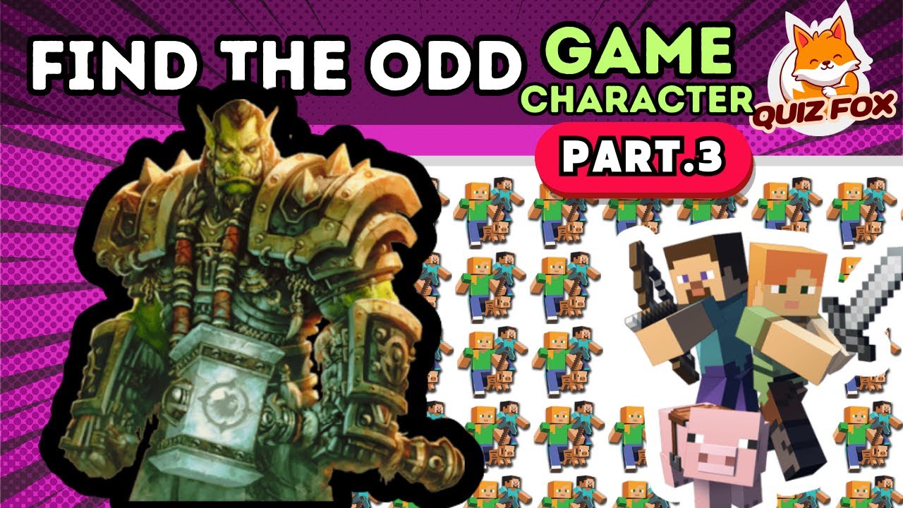 Find the ODD One Out - Game Character Edition. Part 3 🤡 Easy, Medium ...