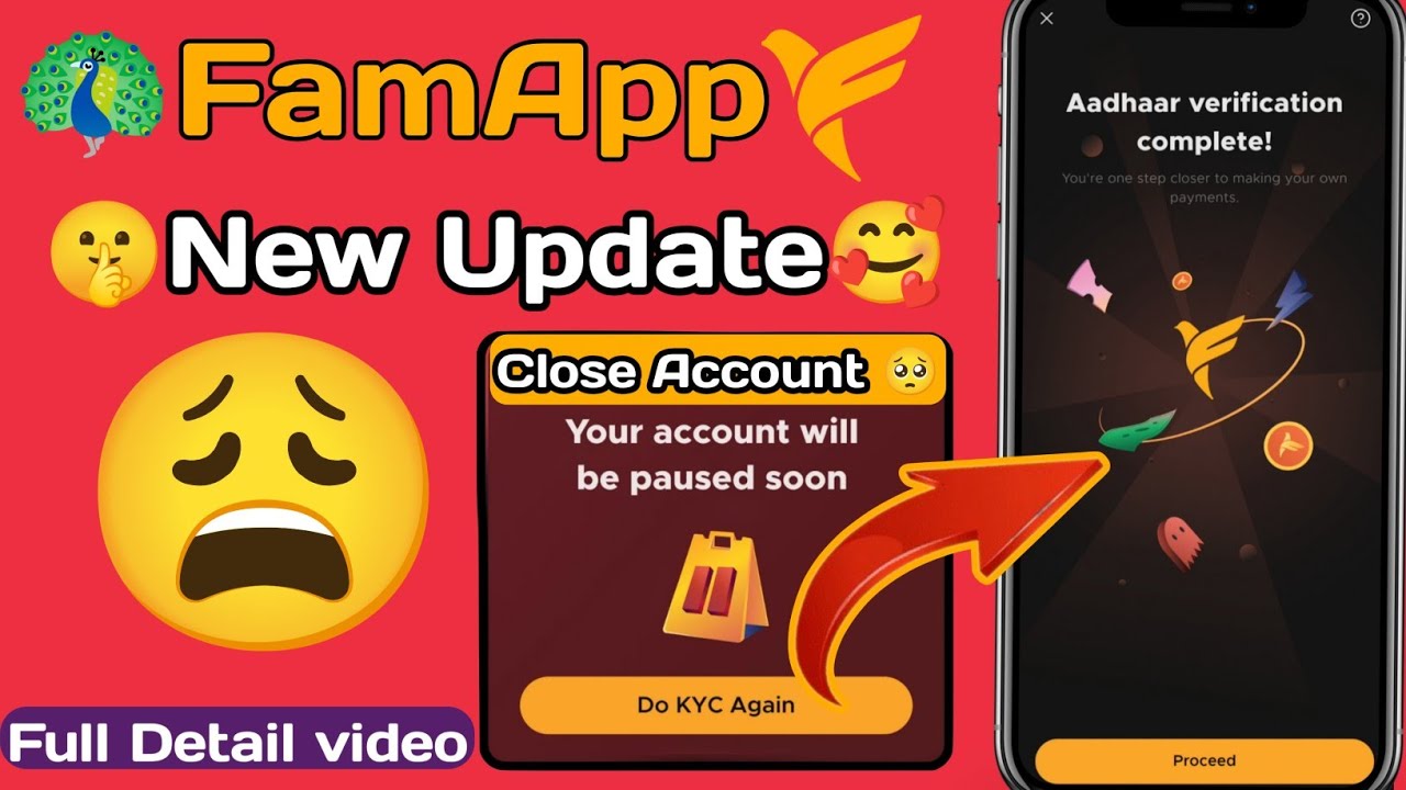 FamApp Big Update 😩 || Your Account Will Be Pausd soon 🥺 || Close ...