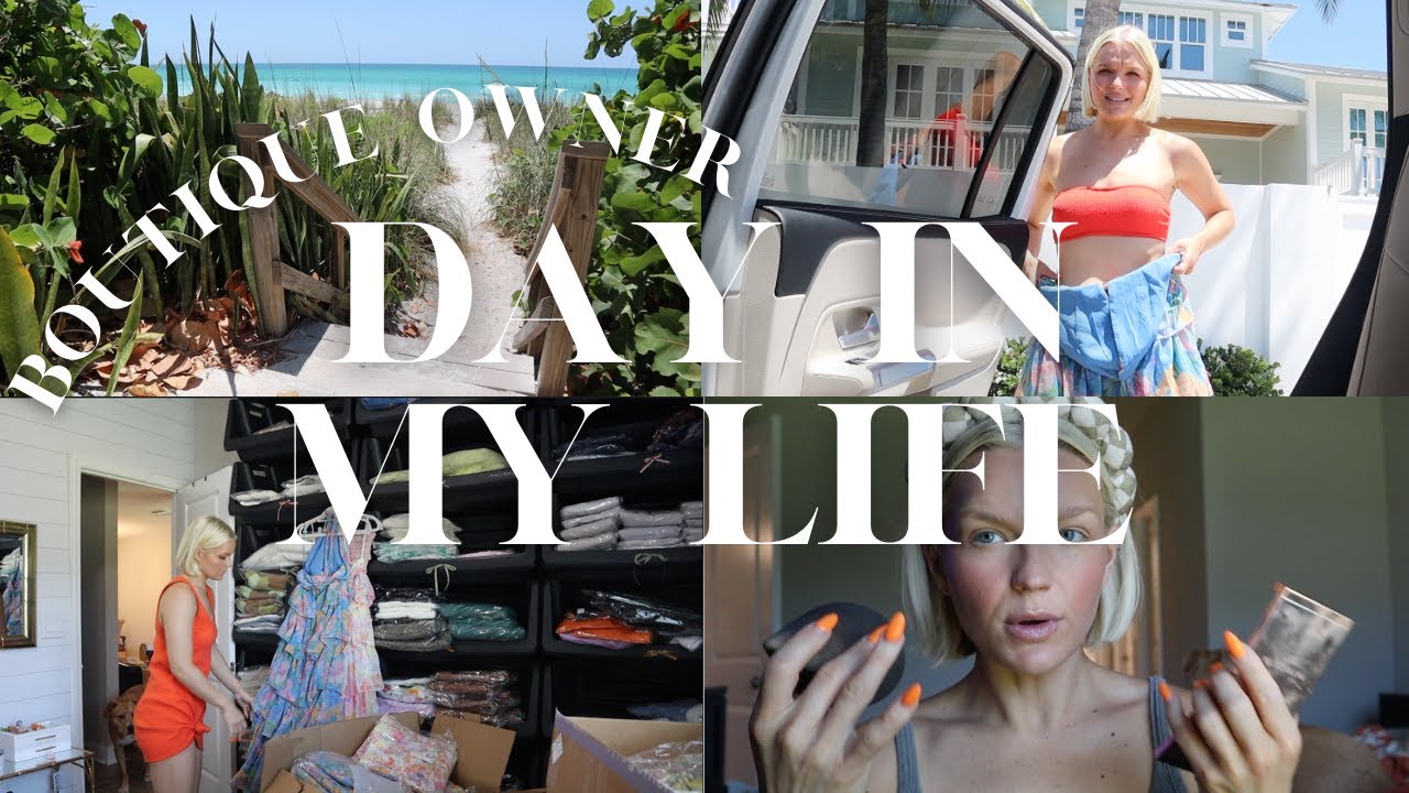 full day in my life as a 25 year old boutique owner - YouTube