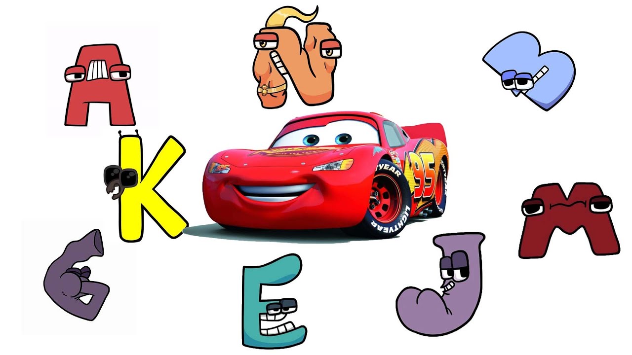 Alphabet Lore - Lightning McQueen also learn the alphabet! - YouTube
