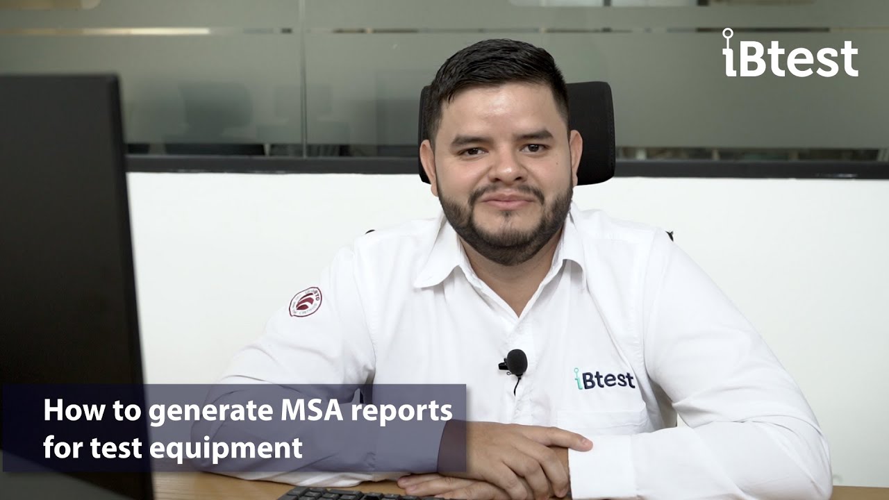 How to generate MSA reports for test equipment - YouTube