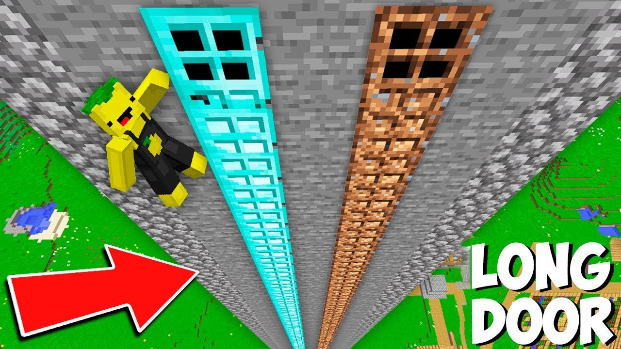 What are the Biggest DOORS to CHOOSE in Minecraft? DIRT Vs DIAMOND THE ...