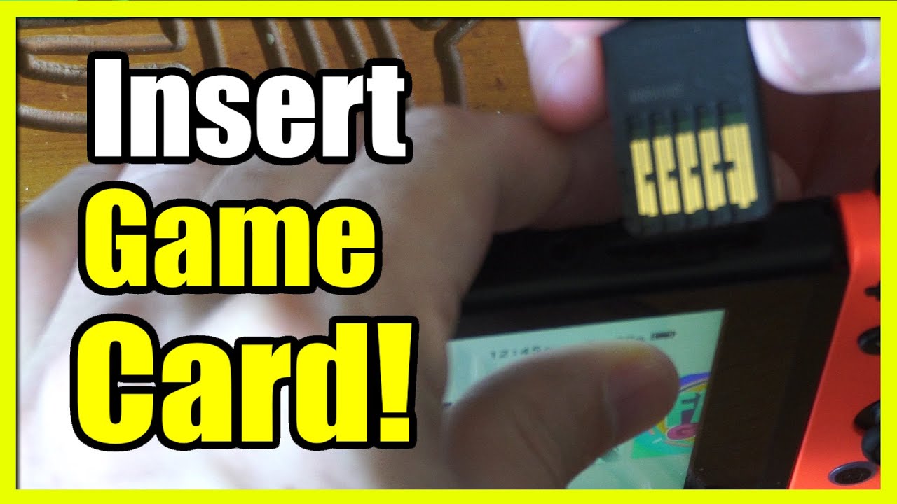 How to Insert a Game Card on Nintendo Switch (Fast Tutorial) - YouTube
