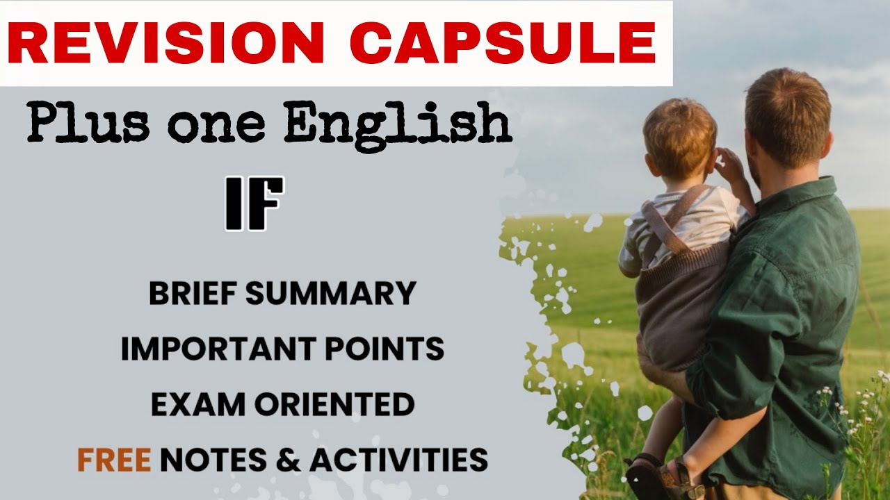 Class 11 English | IF by Rudyard Kipling | Revision Class | Summary ...