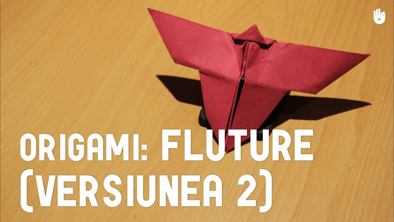 Faceți origami ușor - Fluture 2 - YouTube