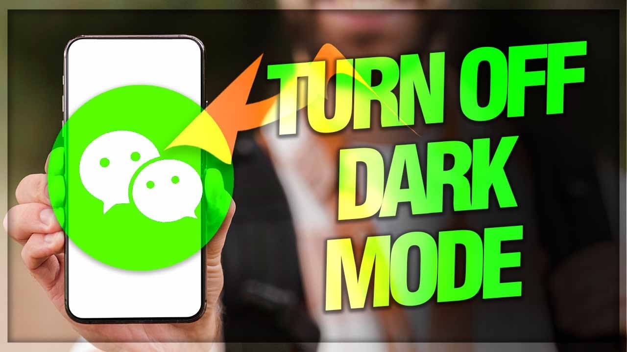 How To Turn Off Dark Mode On WeChat App - YouTube