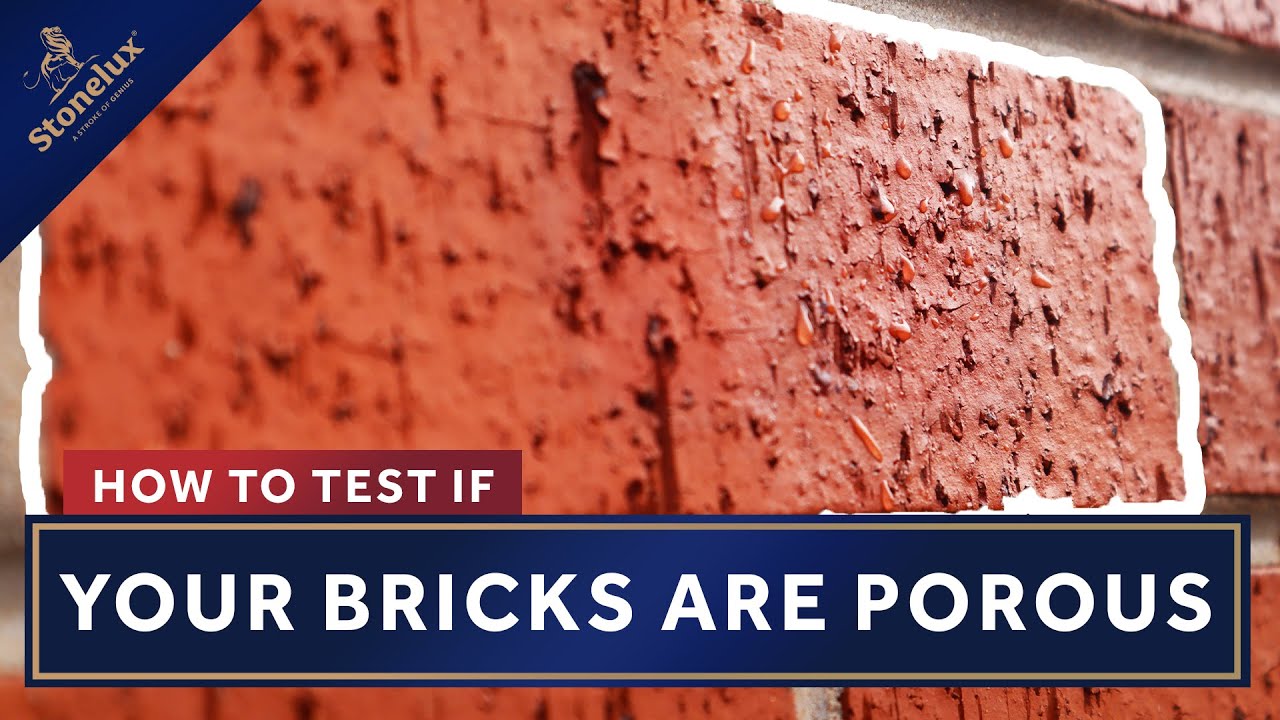 How To Test If Your Bricks Are Porous - YouTube