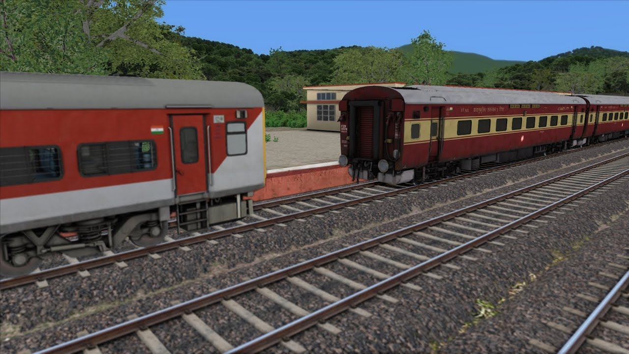 Old Rajdhani Coupling New Rajdhani| BUMPY RAILROAD | Train Simulator ...
