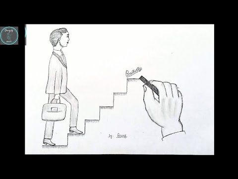 meaningful drawing || a step towards positivity || pencil sketching for ...