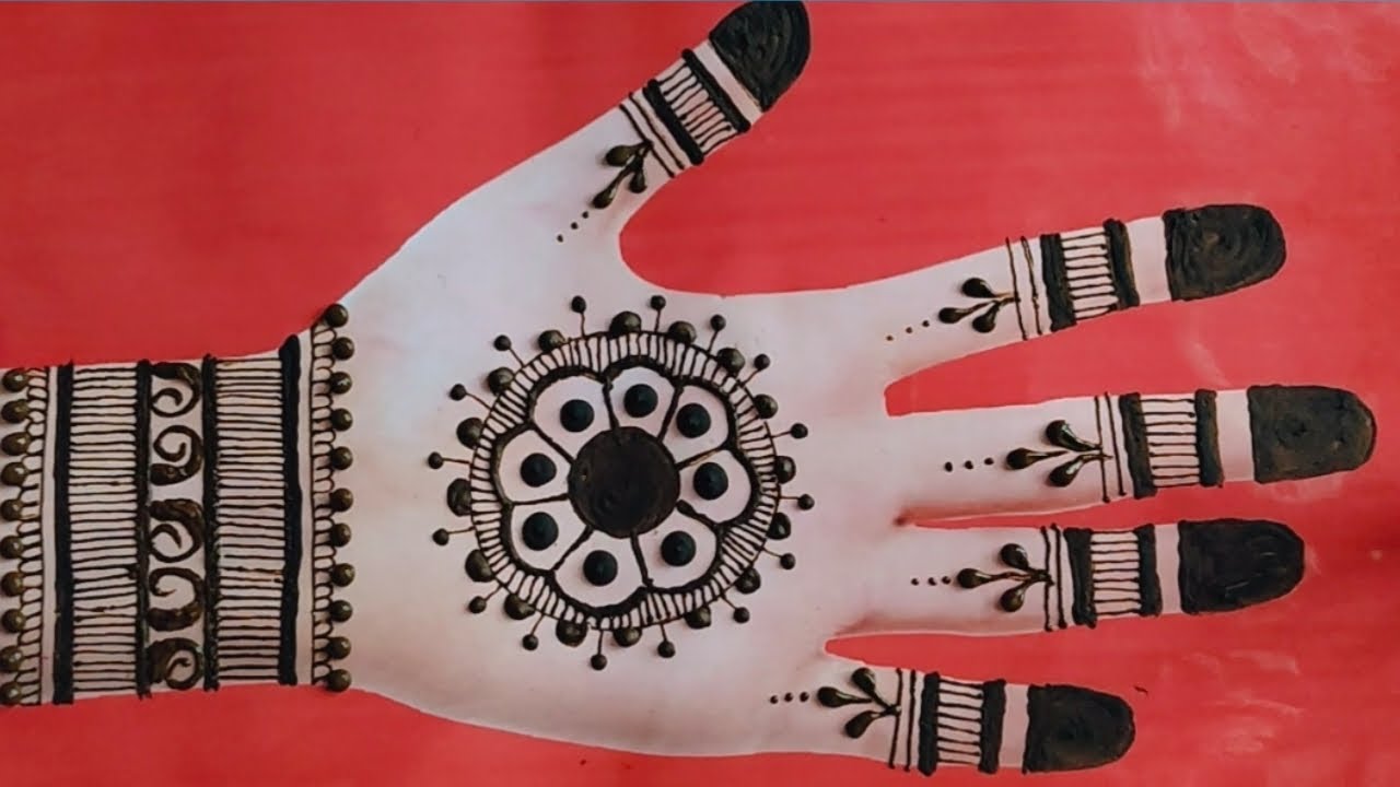 New mehndi design simple | Mehandı ka design | Mandhi digene | Madhi ke ...