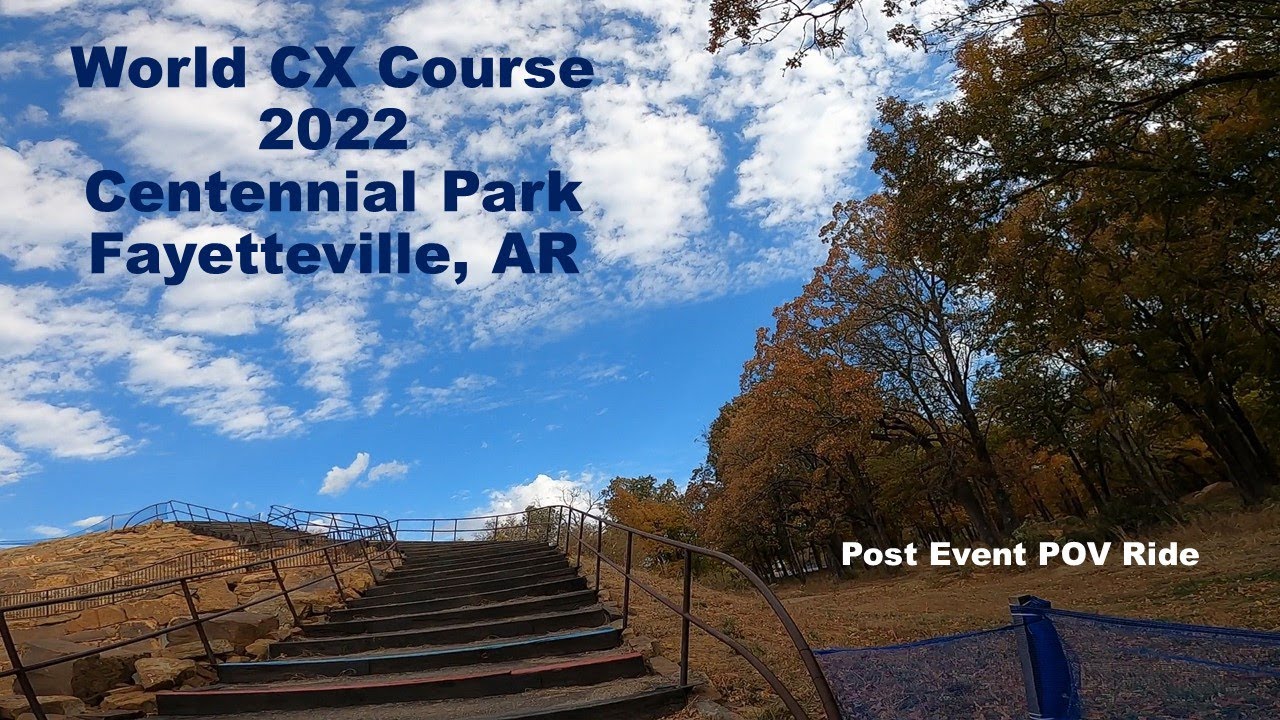 World Cyclocross course 2022 POV at Centennial Park, Fayetteville, AR ...