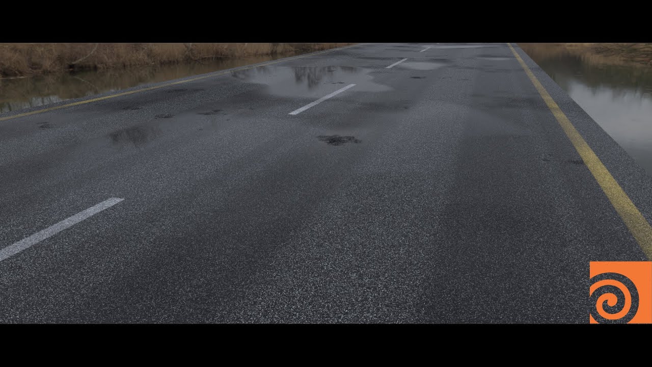 Tutorial - Procedural Lookdev in Houdini - Asphalt Road Material - YouTube
