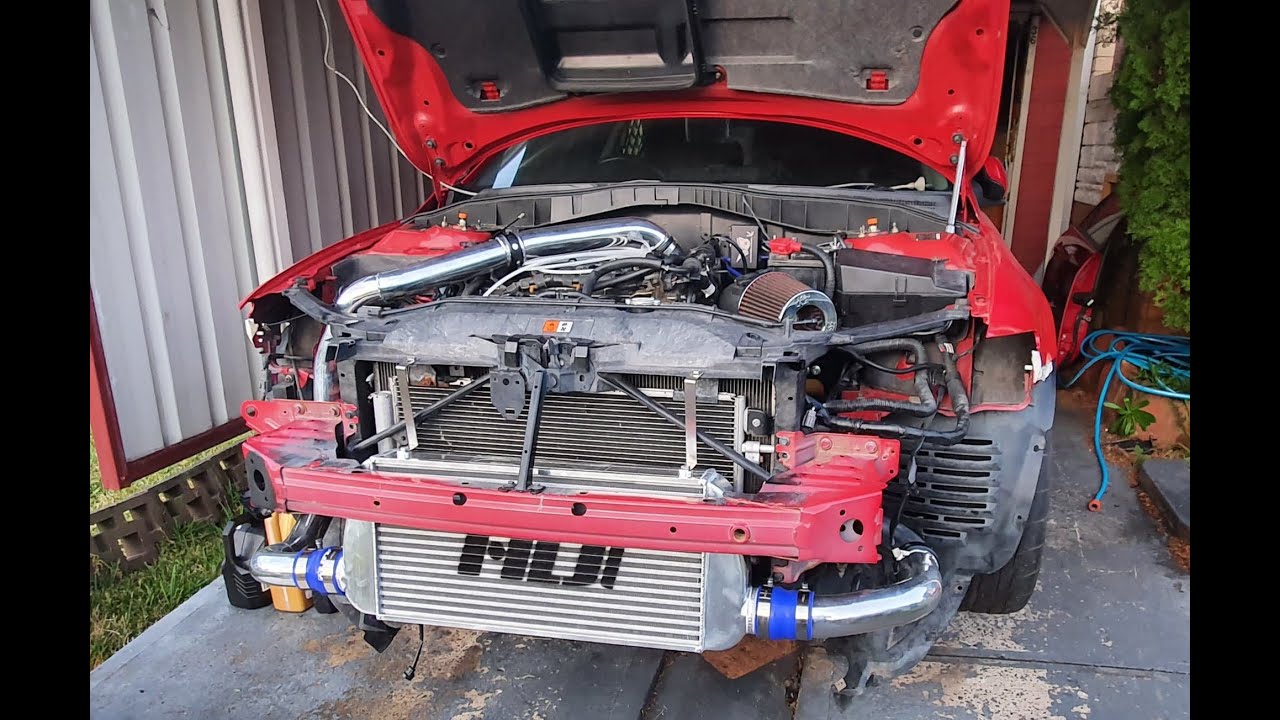 big turbo MPS front mount install - YouTube
