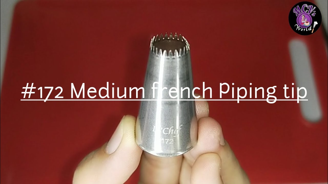French Piping Tip | #172 french star tip | Cake piping design ideas for ...